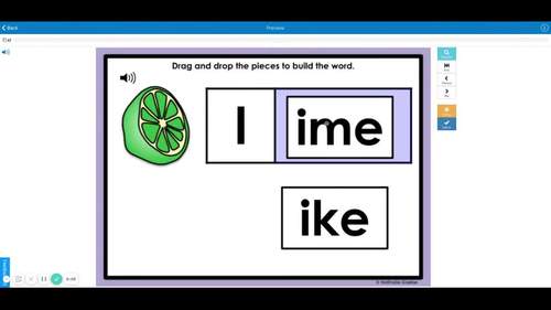 Boom Cards™ Onset and Rime Long Vowel I CVCe Words | TpT