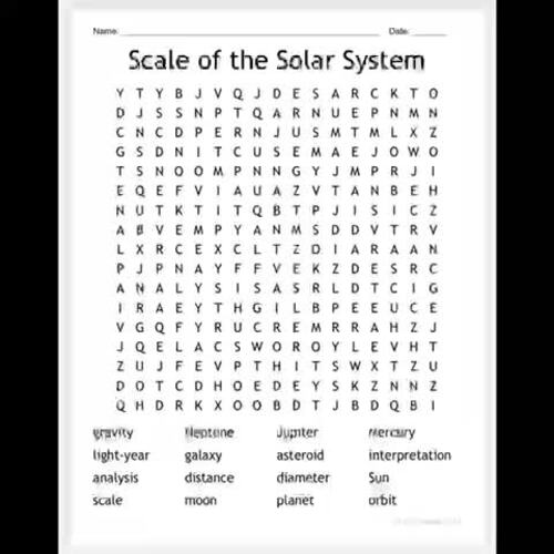 Scale of the Solar System Worksheets by DrBScience | TPT