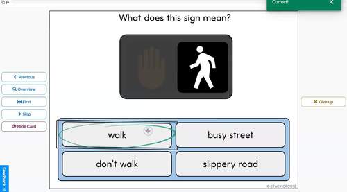 Community Safety Signs Life Skills Activity Functional Speech Therapy ...