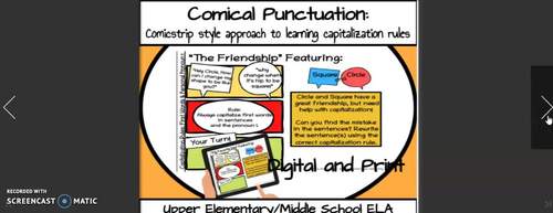 Capitalization Comic by CLS2021 | TPT