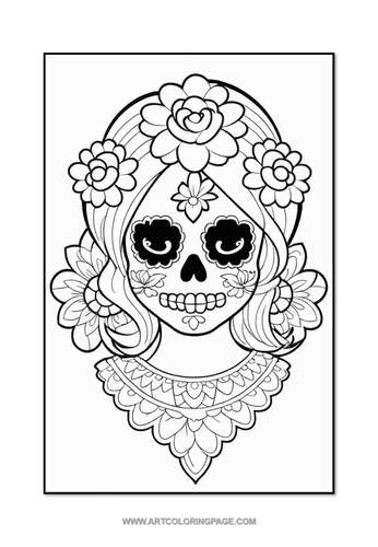 Spooktacular Fun Awaits with Halloween Girl Sugar Coloring Pages Vol 5!