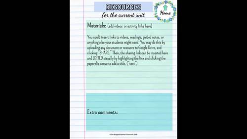 Editable Digital Interactive Notebook Template | FOR ANY CLASS | TPT