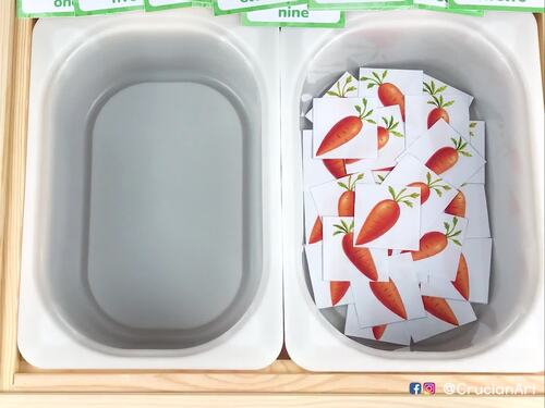 Feed the Bunny Carrots Insert Template: Counting Activity for IKEA ...