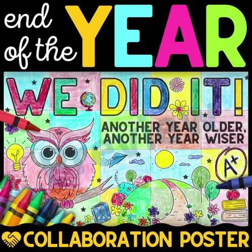 End of the Year Collaborative Poster Activity | Poster Craft Writing ...