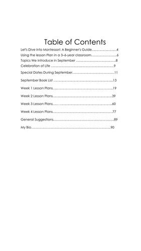 Montessori Preschool Curriculum and Lesson Plans Fully Written Plans ...