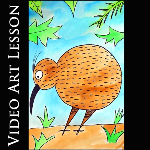 how to draw nz birds