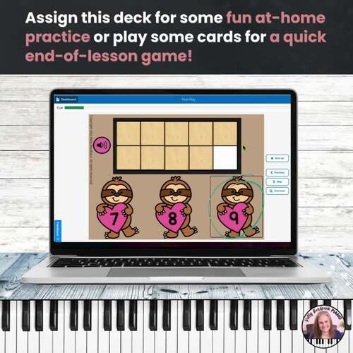 Counting with Ten Frames Valentine's Day BOOM™ Cards - Numbers 1-10 ...