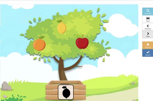 BOOM Cards | Visual Perception | Fruit Shadow Matching by Amanda Bandana