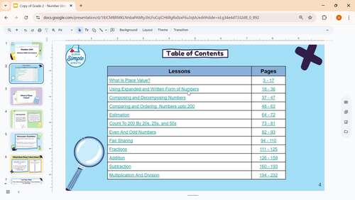 Google Slides Lessons - Ontario Math - Grade 2 - Number Unit | TPT