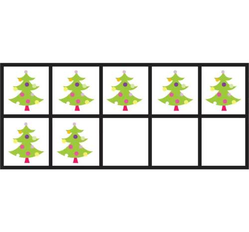 Winter Tree Ten Frames Flash Cards | Vol 9 by TeKa Kinderland | TpT