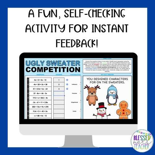 Equations with Variables on Both Sides Digital Activity & Worksheet ...