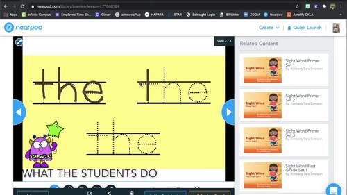 Pre-Primer Dolch Sight Words | Digital Activity by SarahBromleySpot