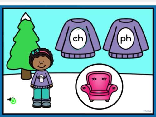 Boom Cards Beginning Digraphs Winter Digital Distance Learning by ...