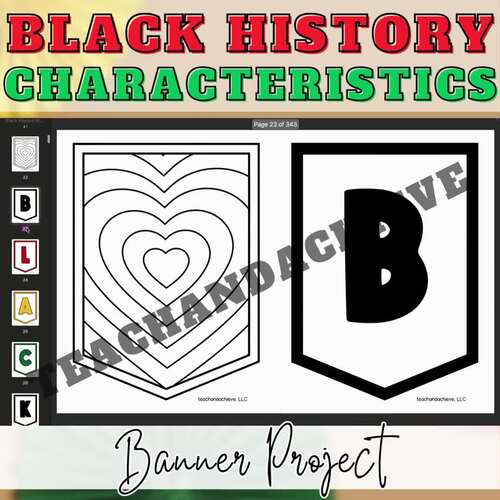 Black History Month Banner Craft & Writing Project, Historical Figures ...