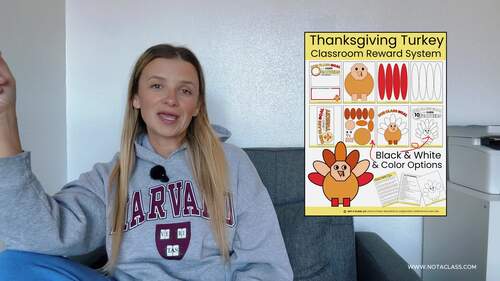 Turkey Behavior Tracker Thanksgiving Classroom Management Reward System