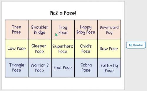 Yoga Pose Brain Break Interactive Movement Game | Boom Cards Deck by A ...