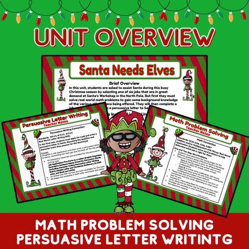 Santa Letter Writing Activity, Christmas Math Activity, Project Based ...