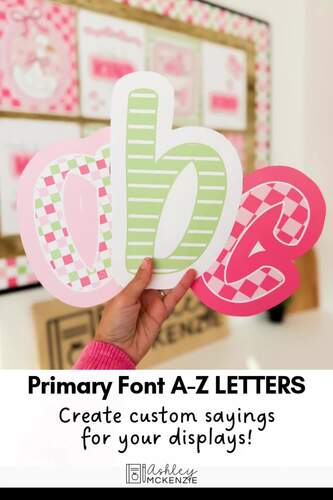 Valentines Day Bulletin Board Letters Primary Font Valentine Goose Decor