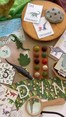 D is for Dinosaur Early Learning Pack by For the Love of Homeschooling