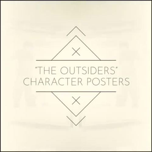 "The Outsiders" 14 Character Posters - Print and Hang! by Education Island