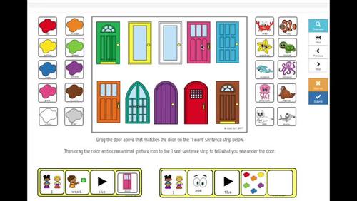 OCEAN ANIMAL DIGITAL BOOM CARDS, INTERNET BASED INTERACTIVE CARDS (AAC)