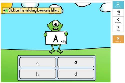 Letter Matching Uppercase and Lowercase BOOM CARDS by Teaching Literacy