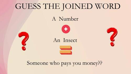 Joined Words Level 1: Classroom Activities, Vocabulary Building ...