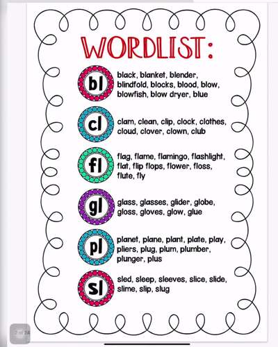 L Blends Booklet NEW! by Preschool Love | TPT