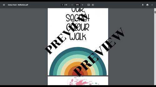 Colour Hunt Class Book: Nature Walk Activity [UK & US Spelling] | TPT