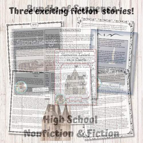 10th Grade Mini Mysteries Reading Comprehension High School ELA Literature