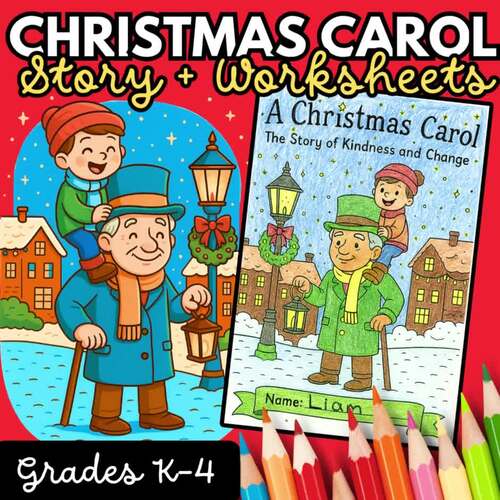 A Christmas Carol by Charles Dickens Activities | Scrooge Carol Worksheets