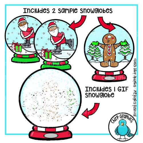Build a Snow Globe Clip Art Set by Chirp Graphics | TPT