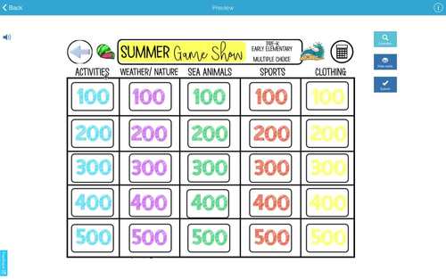 Summer Language Boom Cards™ Game Show for Pre-K & Elementary | TPT