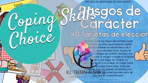 Coping Skills Choice Cards | Helpful & Unhelpful Strategies - SPANISH ...