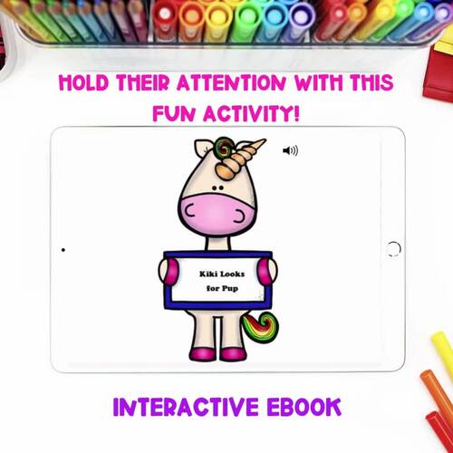 Interactive Book for Speech Therapy and Apraxia: Articulation CVC