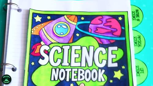 Interactive Science Notebook Cover With Subject Divider Tabs (style 2)