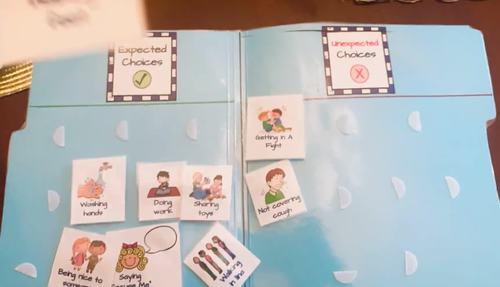 Social Emotional Skills File Folder Activity Expected and Unexpected ...