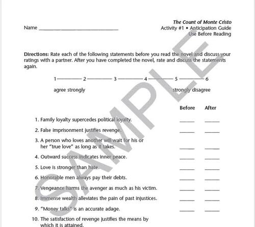 The Count of Monte Cristo Novel Units® Student Packet Novel Study