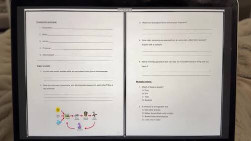 5-day Emergency Sub Plans: Ecosystems & Human Impact | Middle School ...