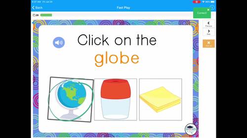 School Supplies Vocabulary BOOM CARDS - Digital Interactive Task Cards