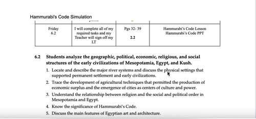 Hammurabi’s Code Simulation Ancient Mesopotamia Roleplay Lesson,Class ...