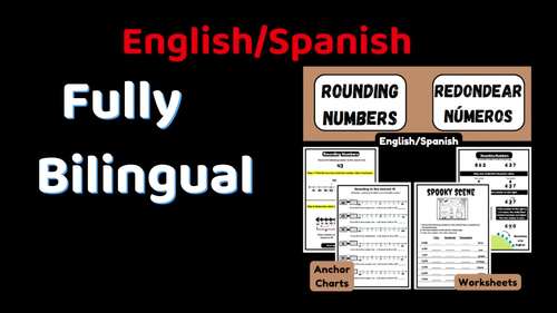 Rounding Numbers - Redondear Números - English Spanish by Your Maestra ...
