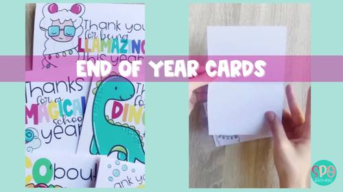 Editable EOY Student Gifts | Thank You Cards & Gift Tag Labels from ...
