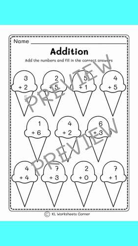 Addition and Subtraction up to 10 - Kindergarten Math Worksheets - Math ...