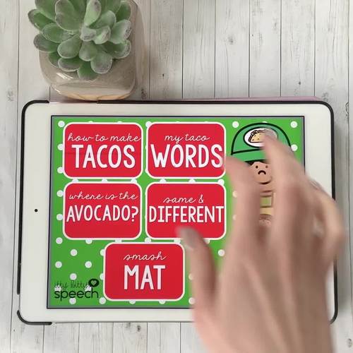 Tacos No Print Preschool Language Unit for Speech Therapy by Itty Bitty ...