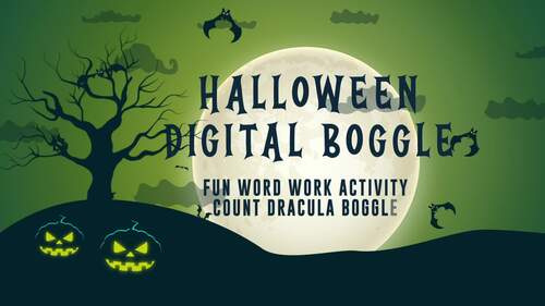 HALLOWEEN DIGITAL BOGGLE - WORD WORK ACTIVITY by K's Digital Store