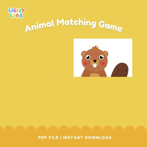 Animal Matching Game, Animals Game, Farm Safari Matching Activity ...