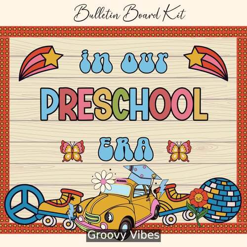 In Our Era Bulletin Board Kit | Groovy Retro August & Back to School Decor