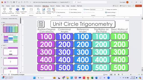 Unit Circle Trigonometry Review Game by Erica Loves Math | TPT