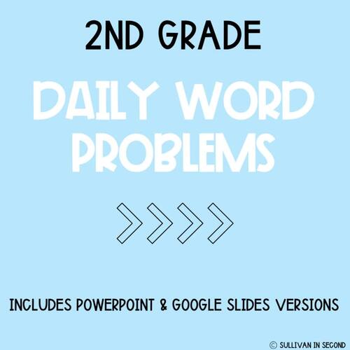 2nd Grade Word Problems | Word Problem of the Day 2.OA.1 | Set #1